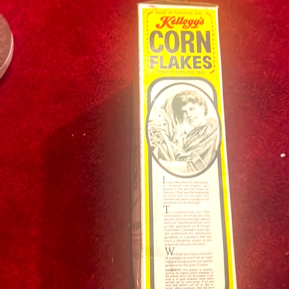 Rare Vintage Kellogg's Toasted Corn Flakes Anniversar… - Gem